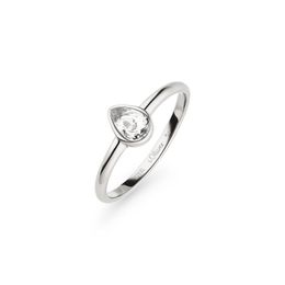 s.Oliver Damen s.Oliver Fingerring &raquo;Elegant Stones&laquo; mit Zirkonia (synth.) silber 54, Edelstahl, 1,8mm