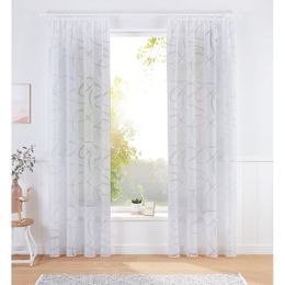 Bruno Banani Gardine &raquo;Tilo&laquo; Kr&auml;uselband 1 Stk. tlg. transparent, Ausbrenner, gewebt, verschiedene Gr&ouml;&szlig;en wei&szlig; Ausbrenner, Polyester, Viskose 145cm, Kr&auml;uselband, 