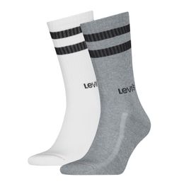 Levi's Levi's Herren Socken &raquo;LEVIS UNI REG CUT SPORT STRIPE 2P&laquo; 2 Paar grau 43-46