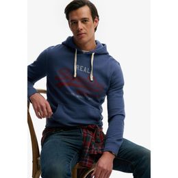 Superdry Herren Kapuzensweatshirt &raquo;VL CLASSIC HOOD&laquo;, mit klassischem Vintage-Logo Print blau L