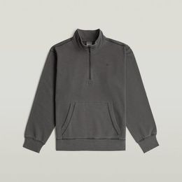 G-Star Raw G-Star Herren G-STAR Sweater &raquo;Modern washed half zip sw ls&laquo;, mit K&auml;ngurutasche, Logodetail grau XXL