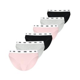 Puma Damen Puma Slip &raquo;Puma WOMEN COTTON BRIEFS&laquo; 6er Pack pink S