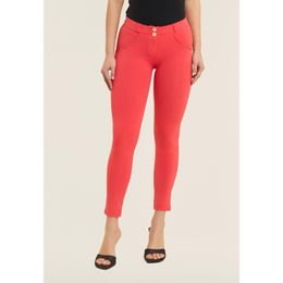 Freddy Damen Leggings &raquo;WRUP4 SUPERSKINNY&laquo; mit Lifting & Shaping Effekt, 7/8-L&auml;nge rot XL, N-Gr