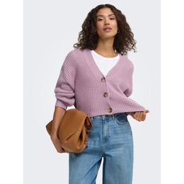 Only Damen Only Strickjacke &raquo;ONLCAROL NICE L/S CARDIGAN KNT NOOS&laquo; Kunstfaser, regular fit rosa S