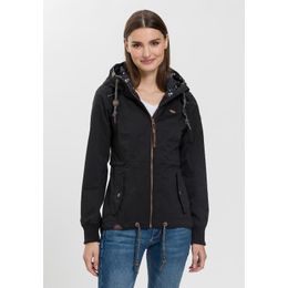 Ragwear Damen Outdoorjacke &raquo;DANKA&laquo; mit Kapuze Urban Streetwear- &Uuml;bergangs-Style mit Kapuze schwarz XXL