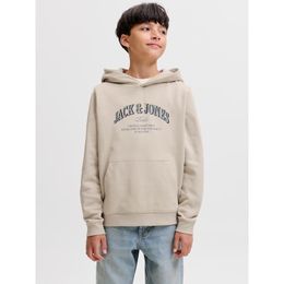 Jack & Jones Jack & Jones Junior Herren Kapuzensweatshirt &raquo;JJEDENVER LOGO SWEAT HOOD JNR&laquo;, Baumwollmischung, locker geschnitten 164