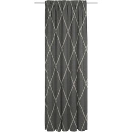 Adam Vorhang &raquo;Casket Valdelana&laquo; Multifunktionsband 1 Stk. tlg. aus 100% Bio-Baumwolle schwarz Jacquard, Baumwolle 175cm, Multifunktionsband, 142cm