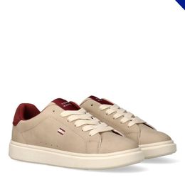 Tommy Hilfiger Kinder Sneaker Schn&uuml;rer, Halbschuh, Kinderschuh mit Kontrastbesatz an der Ferse 36