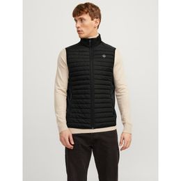 Jack & Jones Jack & Jones Herren Steppweste &raquo;JJEMULTI BODYWARMER COLLAR NOOS&laquo; normal, Polyester, ohne Kapuze schwarz XL