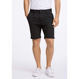 LINDBERGH Herren LINDBERGH Chinoshorts im Slim Fit und mit Viskose und Stretch schwarz S, N-Gr