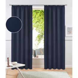 OTTO home Vorhang &raquo;Raja, Gardinen mit Kr&auml;uselband, Vorh&auml;nge Wohnzimmer&laquo; Kr&auml;uselband 2 Stk. tlg. 2er-Set, Bestseller, einfarbig, modern, pflegeleicht, 