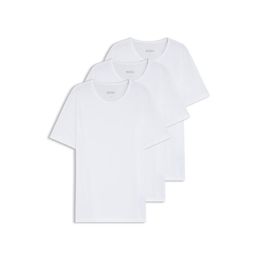 BOSS Herren BOSS T-Shirt &raquo;Rundhals BOSS ONE&laquo; Packung, 3er-Pack, 3 Stk. mit dezentem BOSS Logo-Print wei&szlig; S (48)
