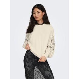 Only Damen Only Sweatshirt &raquo;ONLBROOKE L/S O-NECK DETAIL SWT NOOS&laquo; schwarz XL