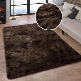 OTTO home Hochflor-Teppich &raquo;Valeria, Fellteppich, kuschelig, flauschig&laquo; rechteckig 60 mm H&ouml;he Kunstfell, weiche Teppiche, Wohnzimmer, Schlafzimmer, 