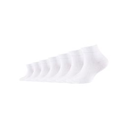 Camano Herren Kurzsocken &raquo;ca-soft&laquo; 7 Paar, mit verst&auml;rktem Fersen- und Zehenbereich wei&szlig; 23-26