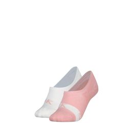 Calvin Klein Jeans Damen F&uuml;&szlig;linge &raquo;CKJ WOMEN HIGH CUT FOOTIE 2P GLOSSY&laquo; 2 Paar, No-Show-Design, hoch ausgeschnitten pink 39-42
