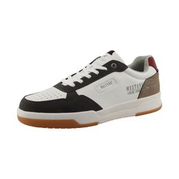 Mustang Shoes Herren Sneaker &raquo;Ruggero&laquo; Freizeitschuh, Halbschuh, Schn&uuml;rschuh mit modischen Kontrastbes&auml;tzen schwarz-wei&szlig; 42