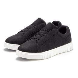 John Devin Herren Sneaker &raquo;Freizeitschuh,&laquo; mit elastischen B&auml;ndern f&uuml;r schnelles Reinschl&uuml;pfen, Unisex VEGAN schwarz 46