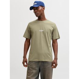 Jack & Jones Jack & Jones Herren T-Shirt &raquo;JJESOHO TEE SS CREW NECK NOOS&laquo; Baumwolle, relaxed fit gr&uuml;n XS