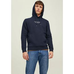 Jack & Jones Jack & Jones Herren Kapuzensweatshirt &raquo;JPRBLUARCHIE SWEAT HOOD NOOS&laquo;, mit Logo Print blau XS