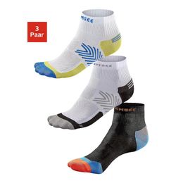 Chiemsee Damen Funktionssocken &raquo;Damen Herren Kurzsocken, Sportsocken f&uuml;r Laufen und Wandern&laquo; Packung, 3 Stk. tlg. schnell trocknend bunt 35-38