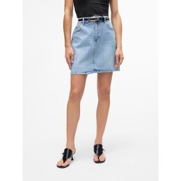 V&eacute;ro Moda Vero Moda Damen Jeansrock &raquo;VMTESSA HR SHORT DNM SKIRT MIX GA NOOS&laquo; Baumwollmischung blau XS (34)