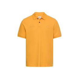 Camel Active Herren Camel Active Poloshirt normale Passform, kurze &Auml;rmel, unifarbenes Design, mit Polokragen gelb L
