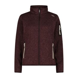 CMP Damen CMP Strickfleecejacke &raquo;KNITTED MELANGE FLEECE WOMAN JACKET&laquo; mit Rei&szlig;verschluss, wasserabweisend, windabweisend, w&auml;rmeisolierend 50