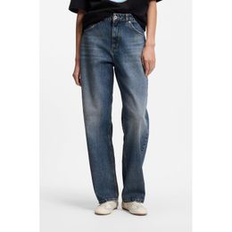Hugo Damen Hugo 5-Pocket-Jeans &raquo;Leni&laquo; im Loose Fit mit niedriger Bundh&ouml;he 29, L&auml;nge 32
