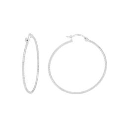 Firetti Damen Paar Creolen &raquo;Schmuck Geschenk Silber 925 Ohrschmuck diamantiert&laquo; silber 40, Silber 925 (Sterlingsilber)
