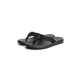 Tommy Hilfiger Herren Zehentrenner &raquo;MOLDED PADDED HILFIGER B SANDAL&laquo; Strandschuh, Sommerschuh, Poolslide mit Kontrastbesatz schwarz 40