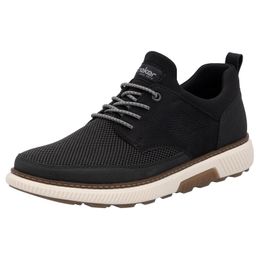 Rieker Herren Slip-On Sneaker Freizeitschuh, Halbschuh, Slipper mit MemoCup-Ausstattung schwarz 43