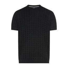 JOOP! Herren JOOP! Kurzarmpullover &raquo;Theor&laquo; mit Strukturmuster schwarz L
