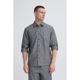 Blend Herren Langarmhemd &raquo;BHABAN SHIRT PP NOOS&laquo; mit normalem Hemdkragen, Regular Fit, in Leinenoptik grau XXL, N-Gr
