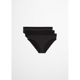 Marc O'Polo Marc O'polo Damen Marc O'Polo Slip &raquo;Essentials&laquo; mit elastischem Logobund, uni und gestreift schwarz M (40)
