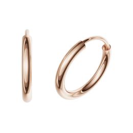 Firetti Damen Paar Creolen &raquo;Schmuck Geschenk Silber 925 2,0 mm breit&laquo; Made in Germany rosa 15, Silber 925 (Sterlingsilber)