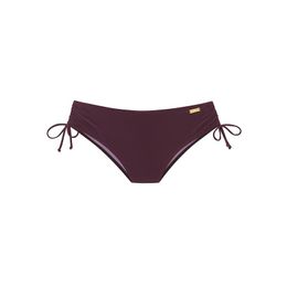 Lascana Damen Lascana Bikini-Hose &raquo;Lolo&laquo; in h&ouml;herer Schnitform lila 46, N-Gr