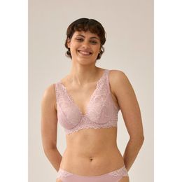 Naturana B&uuml;gel-BH &raquo;The Friday&laquo; 1 Stk. mit B&uuml;gel, mit Spitze, breite Tr&auml;ger, feminin, bequem pink 95, Cup C B&uuml;gel-BH