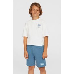 O`Neill O'neill Jungen O'Neill Badeshorts &raquo;O'NEILL LOGO SWEATSHORTS&laquo; mit Seitentaschen, aus weichem, halb geb&uuml;rstetem Sweatstoff rot 164 (158), N-Gr