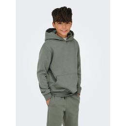 Only & Sons Junior Herren ONLY & SONS junior Kapuzensweatshirt &raquo;OSJCERES HOODIE SWT NOOS&laquo;, Baumwollmischung, regular fit gr&uuml;n 158/164