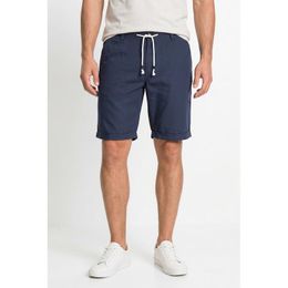 bonprix Herren bonprix Bermudas aus Leinen-Baumwoll-Mix, Regular Fit, mit Bindeband am Bund blau 58, N-Gr