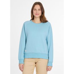 Ragwear Damen Sweatshirt &raquo;JOANN&laquo;, mit Rundhalsausschnitt, aus Baumwolle und Polyester, unifarben blau XXL