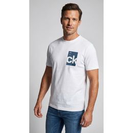 Calvin Klein Jeans Herren T-Shirt &raquo;SS 30s EU BH BOX GRAPHIC TEE&laquo; mit Calvin Klein Druck wei&szlig; XXL