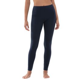 Mey Damen Leggings &raquo;Cotton Pure&laquo; Elastischer Bund blau 38, N-Gr