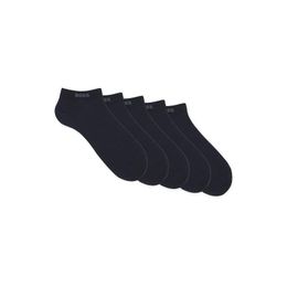 BOSS Herren BOSS Sneakersocken &raquo;5P AS Uni CC&laquo; Packung, 5 Stk. tlg. mit BOSS Label blau 39-42