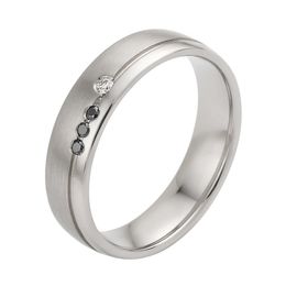 Firetti Unisex Trauring &raquo;Schmuck Geschenk Hochzeit Ehering "LIEBE"&laquo; Made in Germany, wahlweise mit oder ohne Brillanten silber 19, 0,05 SI = kleine 