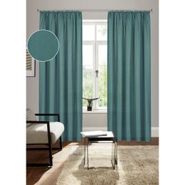 Bruno Banani Vorhang &raquo;Lagan&laquo; Kr&auml;uselband 2 Stk. tlg. 2-er Set, gewebt, Microfaser, versch. Gr&ouml;&szlig;en, einfarbig, Bestseller gr&uuml;n Polyester, Polyester 145cm, 