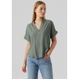V&eacute;ro Moda Vero Moda Damen Shirtbluse &raquo;VMBEAUTY SS TOP GA NOOS&laquo; Viskose, regular fit gr&uuml;n XL