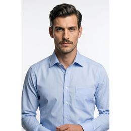 OLYMP Herren OLYMP Langarmhemd &raquo;Luxor&laquo; comfort fit, Businesshemd, New-Kentkragen, b&uuml;gelfrei blau 41, N-Gr