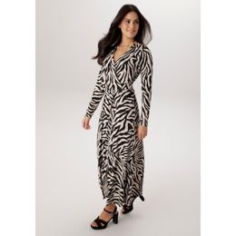 Aniston Selected Damen Aniston SELECTED Jerseykleid mit seitlichen Zierring in der Taille 36, N-Gr